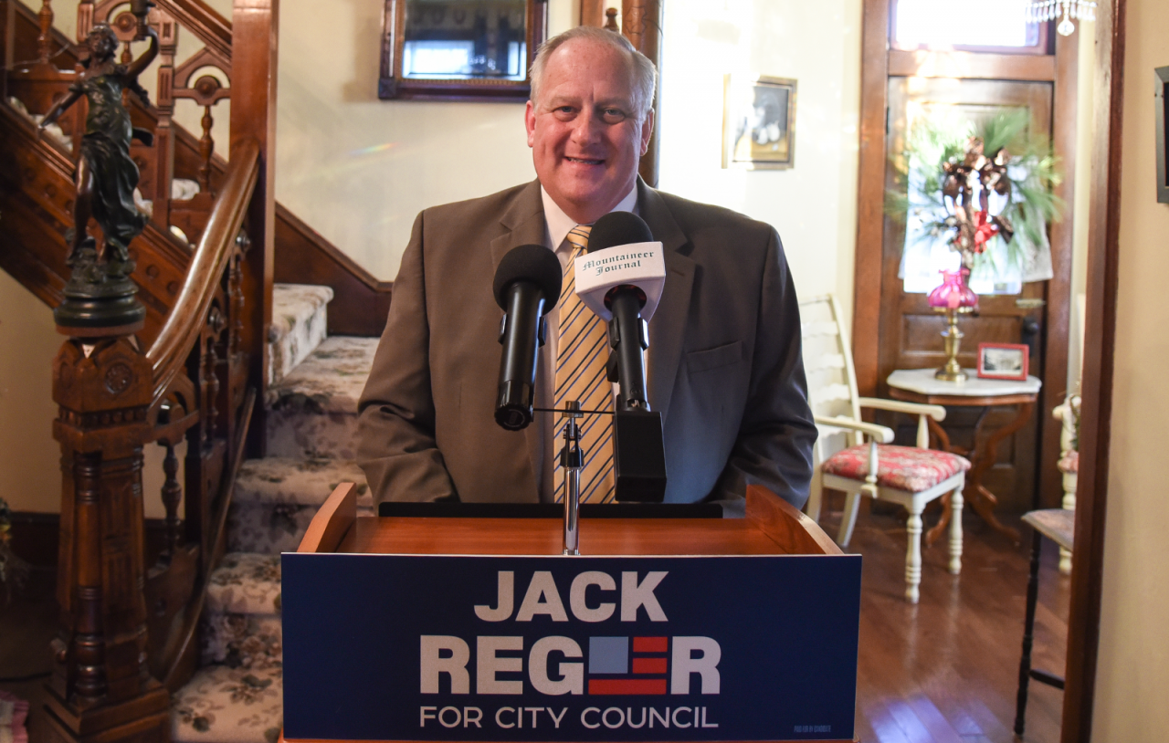 Jack Reger officially announces candidacy for Buckhannon City Council.